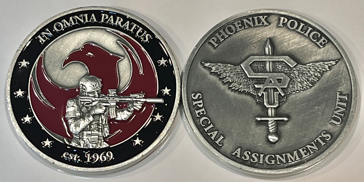 CHALLENGE COIN - SPECIAL ASSIGNMENTS UNIT (SAU) – Phoenix Police ...