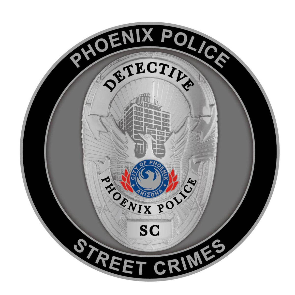 CHALLENGE COIN - STREET CRIMES – Phoenix Police Foundation Store
